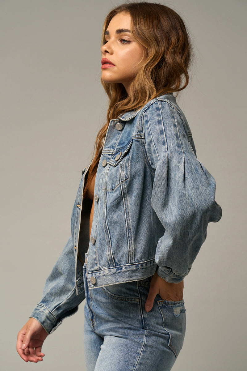 Puff Denim Jacket – Gusset America